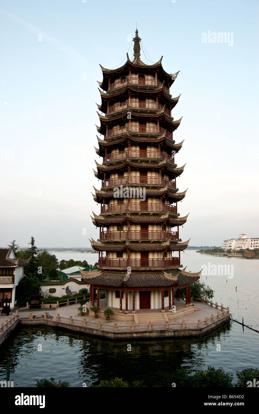 Pagoda on the waterfront hi-res stock photography and images - Alamy