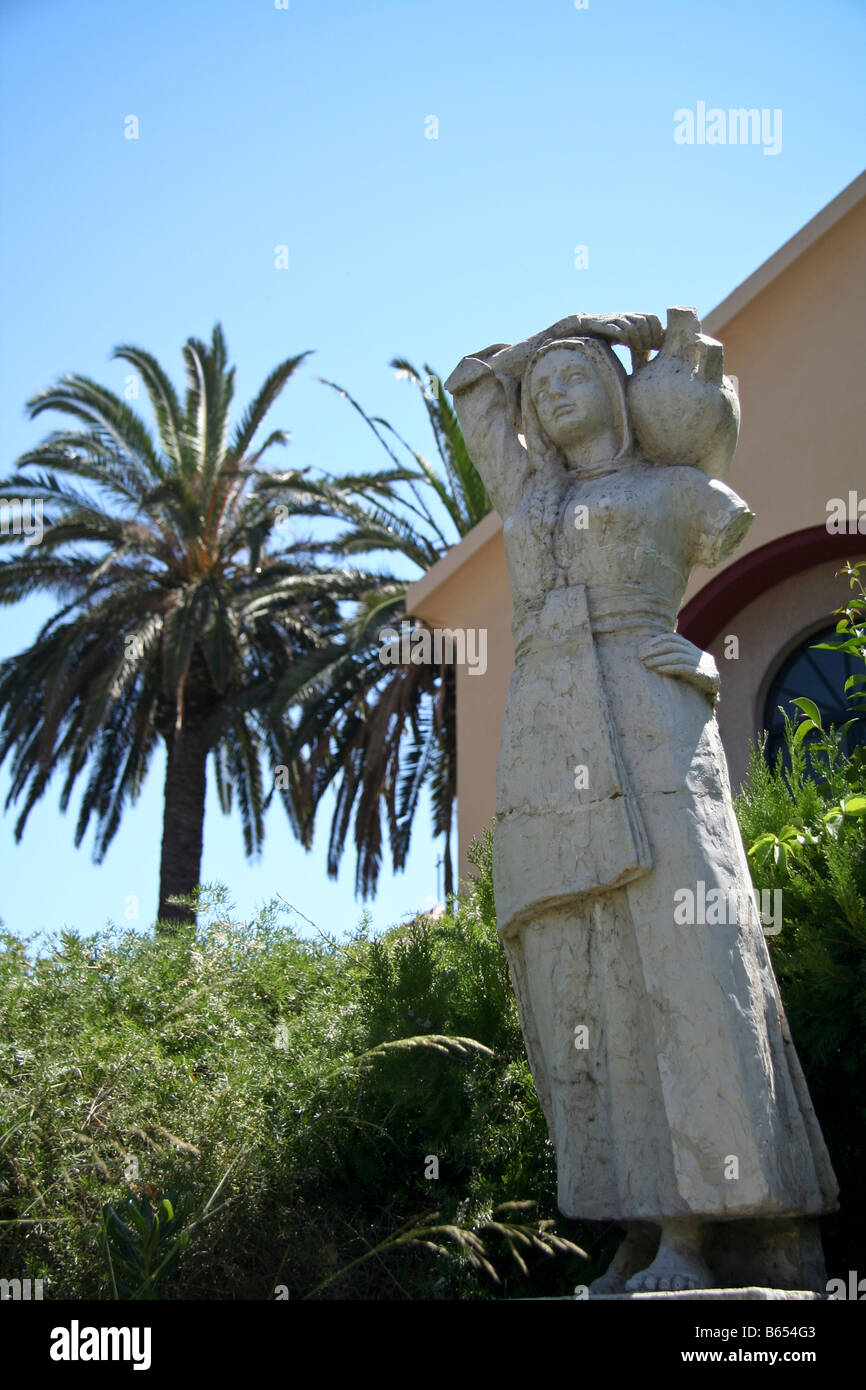 Sculpture statue detail near castle ruins Kos greece Stock Photo - Alamy