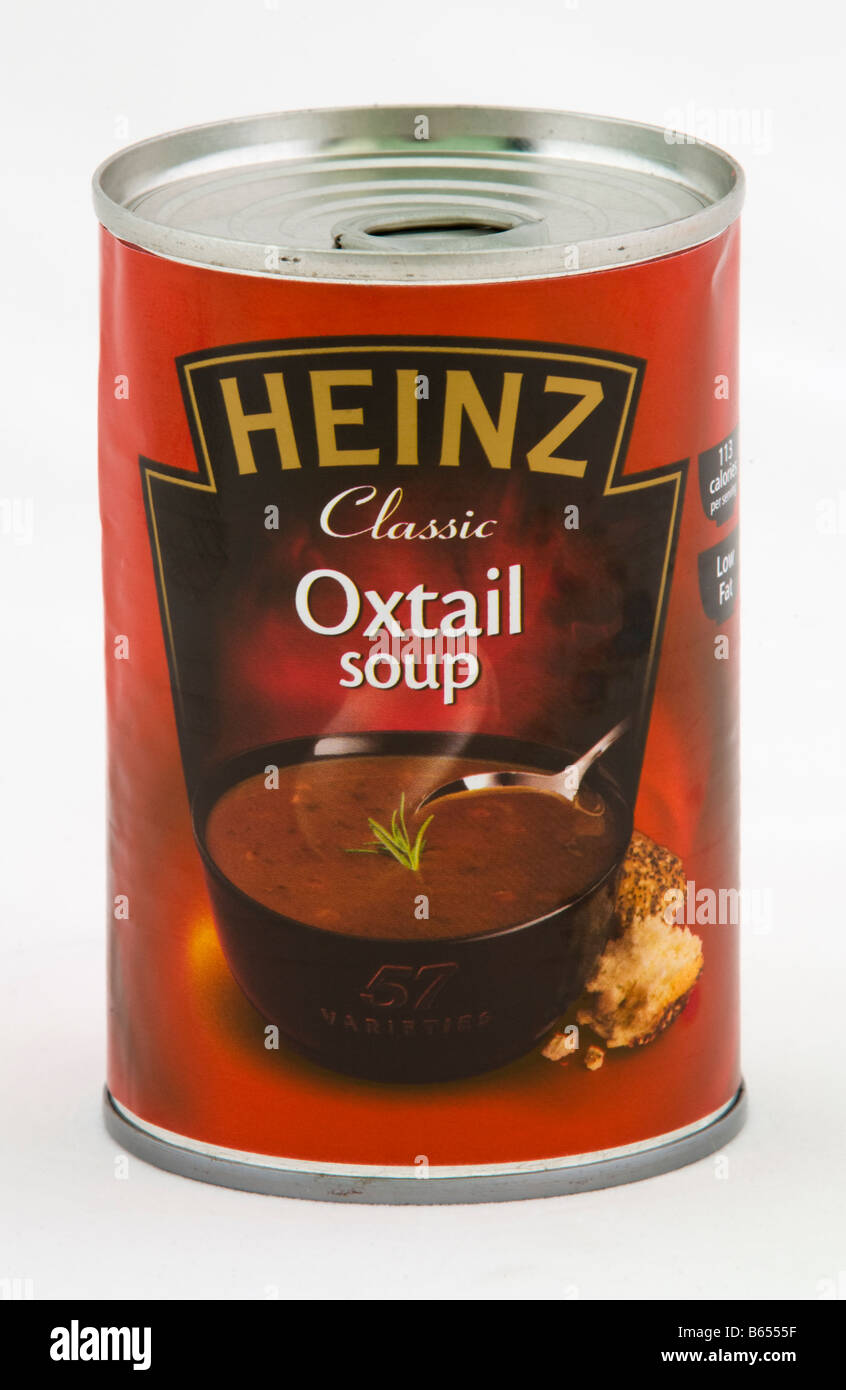 Can of Heinz oxtail soup sold in the UK Stock Photo - Alamy