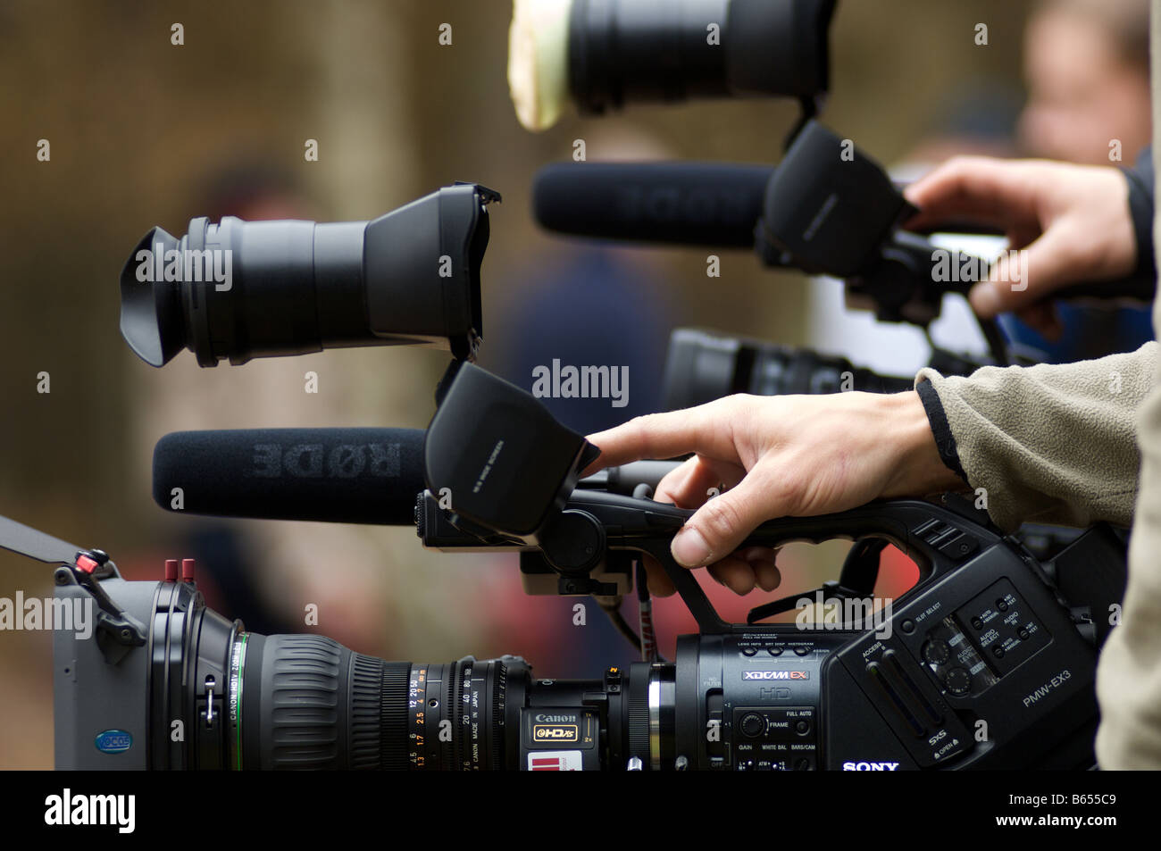 Camera white balance, filming, video in high definition Stock Photo - Alamy