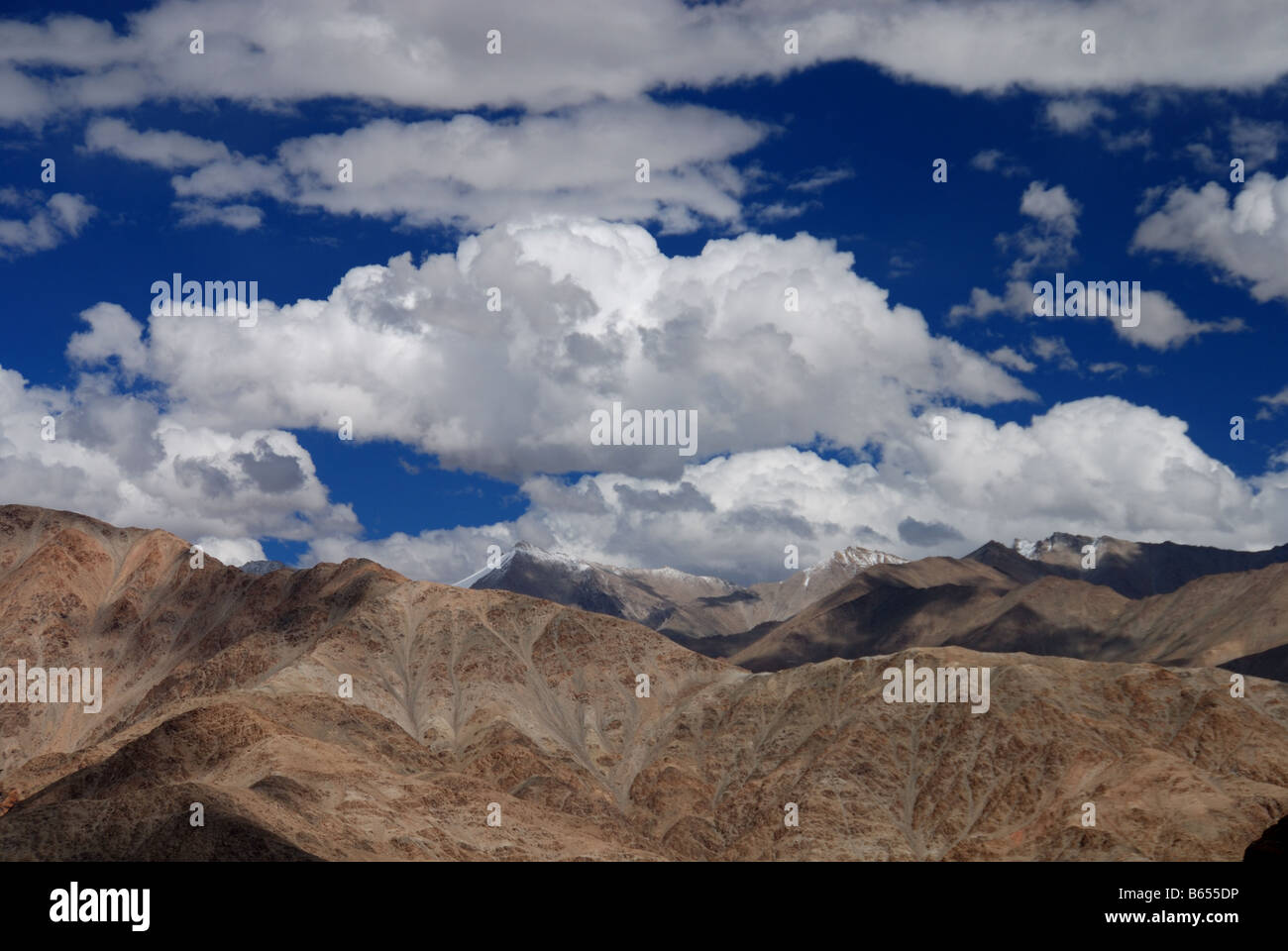 The landscape of India Ladakh also called a alpine desert lies on a ...