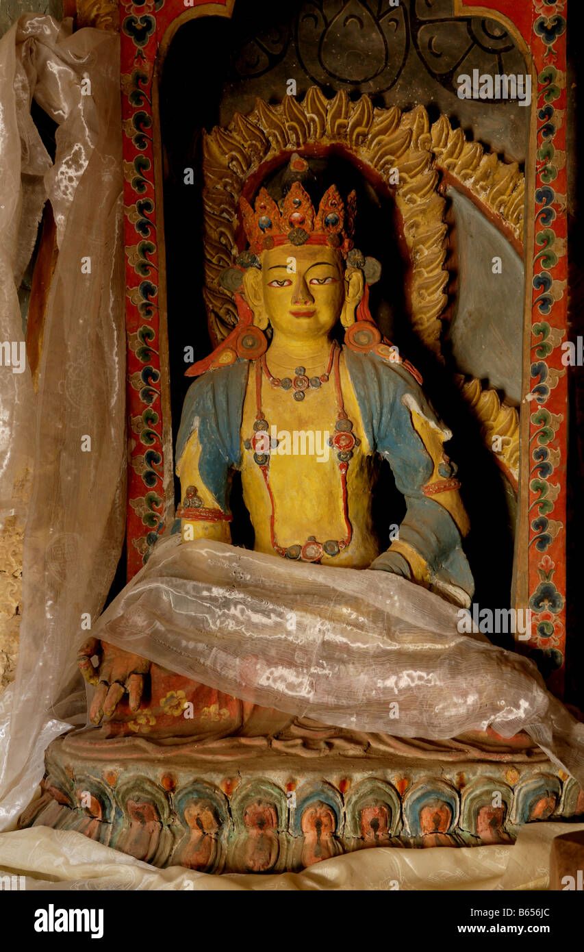 Most of the statues in buddhist temples show gods or animals that ...