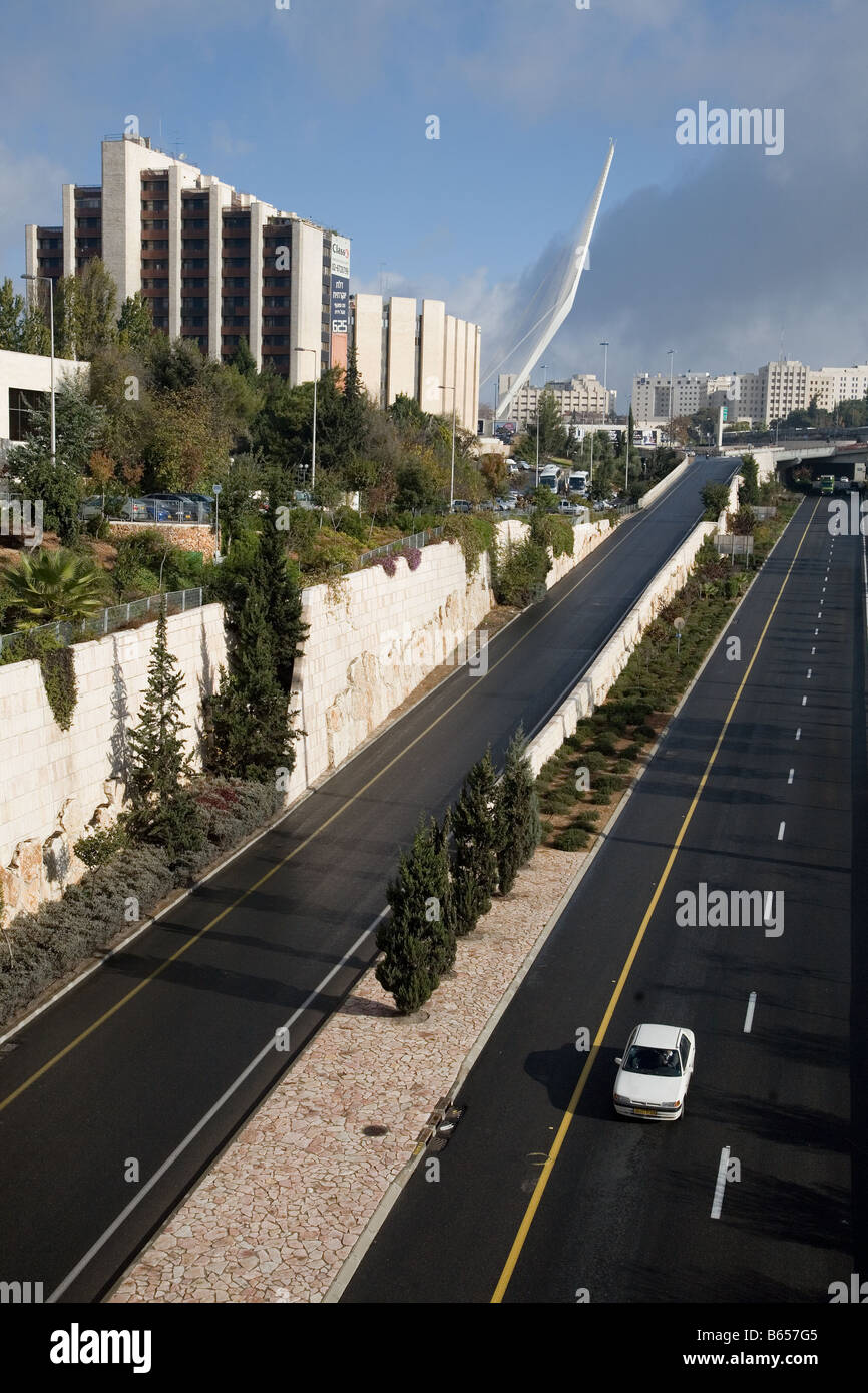 Jerusalem Israel Begin Road Cityscape Stock Photo - Alamy