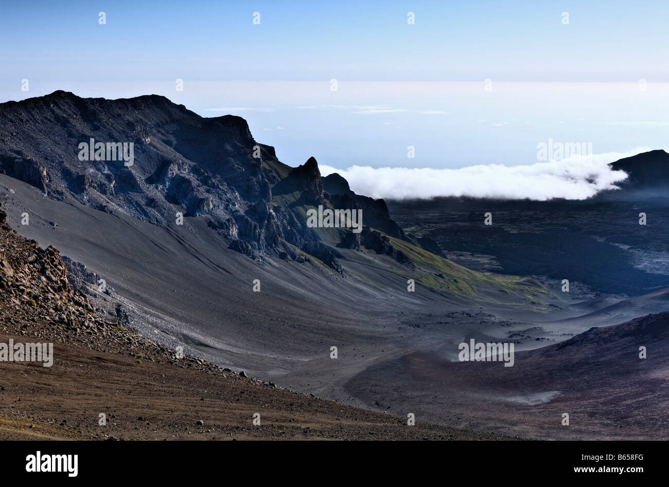 Crater of Haleakala Volcano Maui Hawaii USA Stock Photo - Alamy