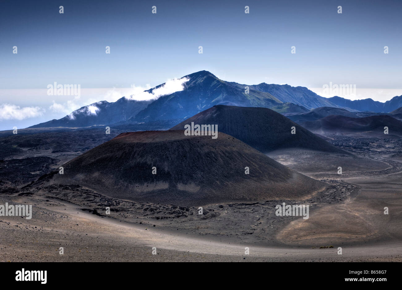 Crater of Haleakala Volcano Maui Hawaii USA Stock Photo - Alamy