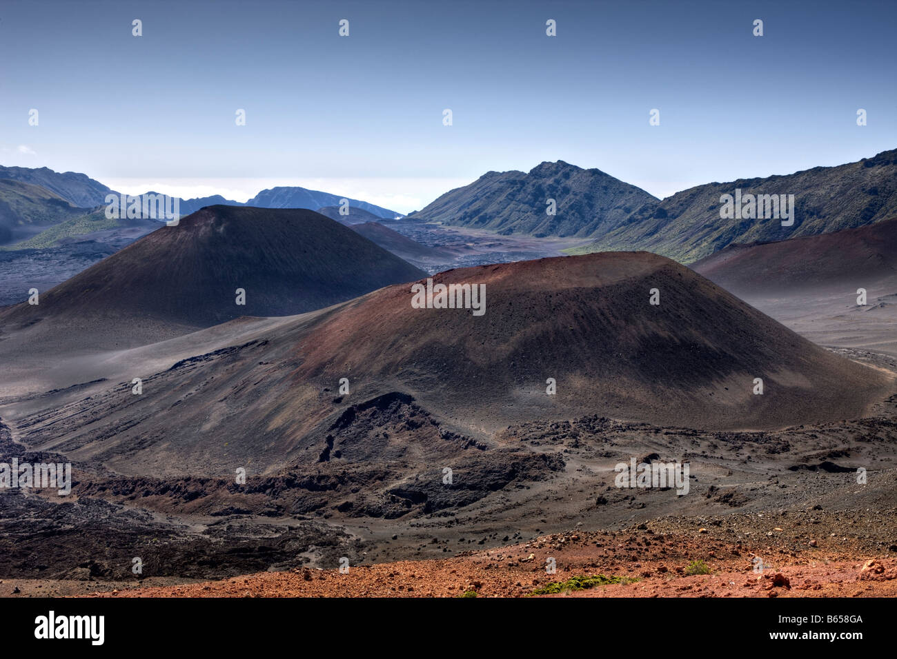 Crater of Haleakala Volcano Maui Hawaii USA Stock Photo - Alamy