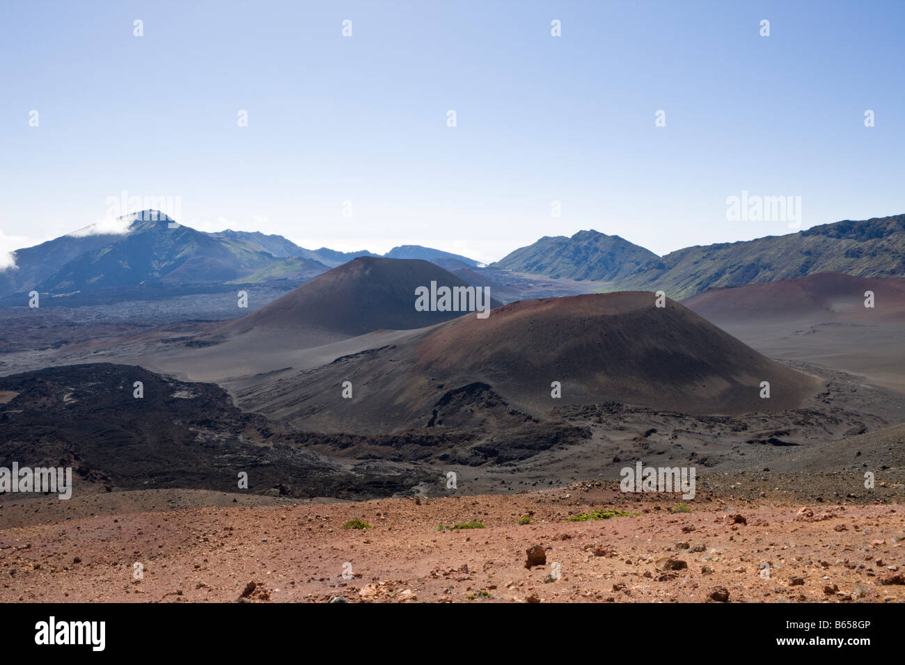 Crater of Haleakala Volcano Maui Hawaii USA Stock Photo - Alamy