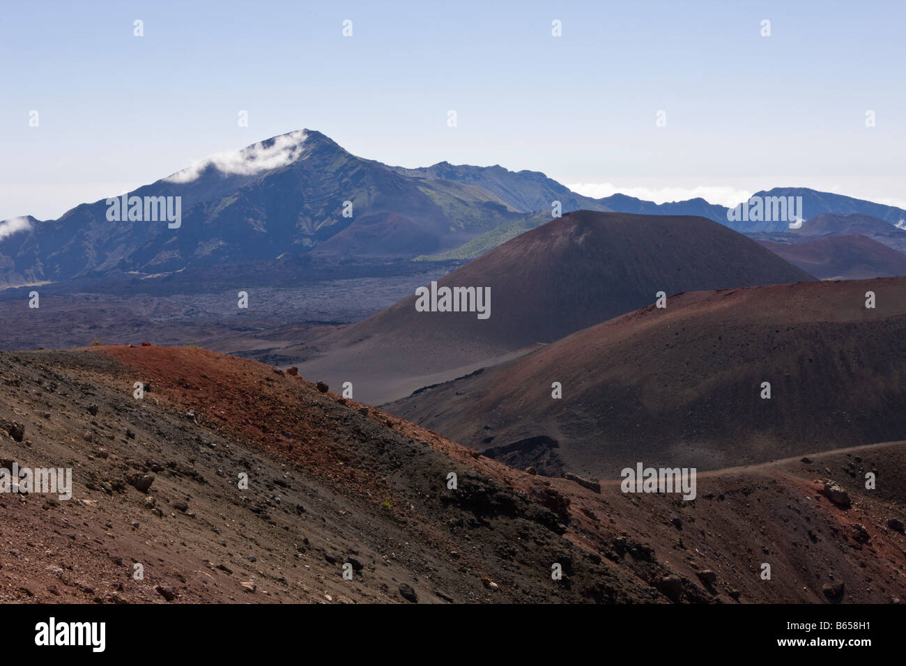 Crater of Haleakala Volcano Maui Hawaii USA Stock Photo - Alamy