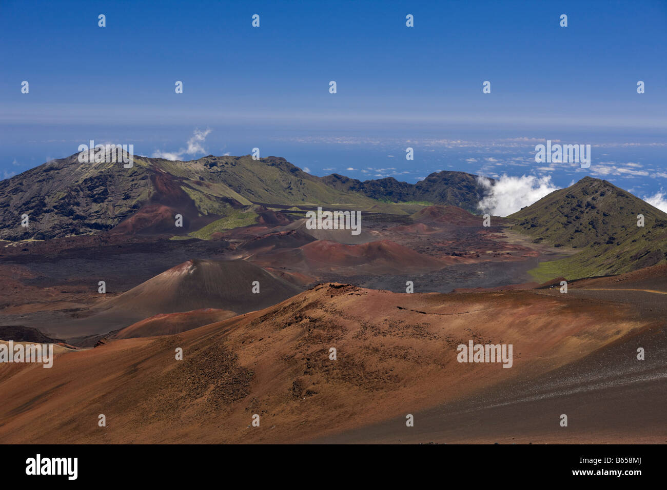 Crater of Haleakala Volcano Maui Hawaii USA Stock Photo - Alamy