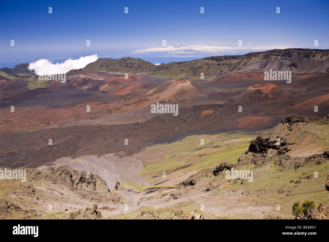 Crater of Haleakala Volcano Maui Hawaii USA Stock Photo - Alamy
