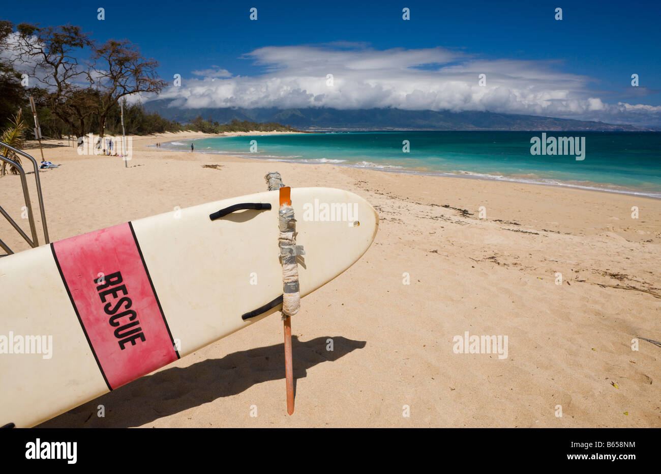 Beach of Kanaha Beach Park Maui Hawaii USA Stock Photo - Alamy