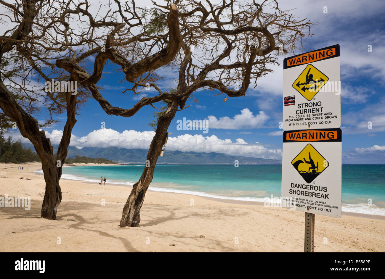 Beach of Kanaha Beach Park Maui Hawaii USA Stock Photo - Alamy