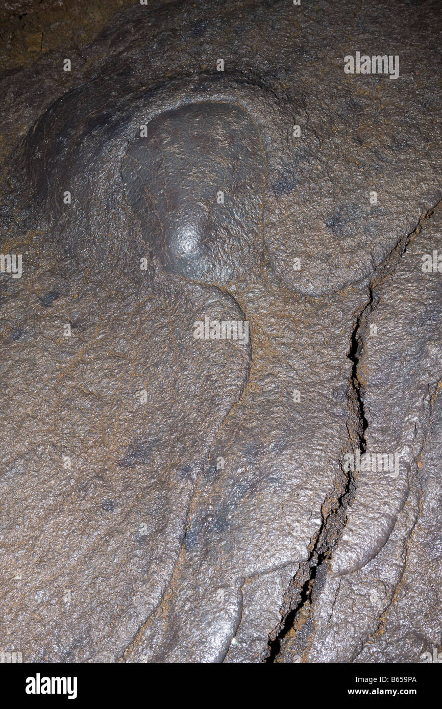 Portugese biggest Volcanic Cave Gruta das Torres Pico Island Azores ...