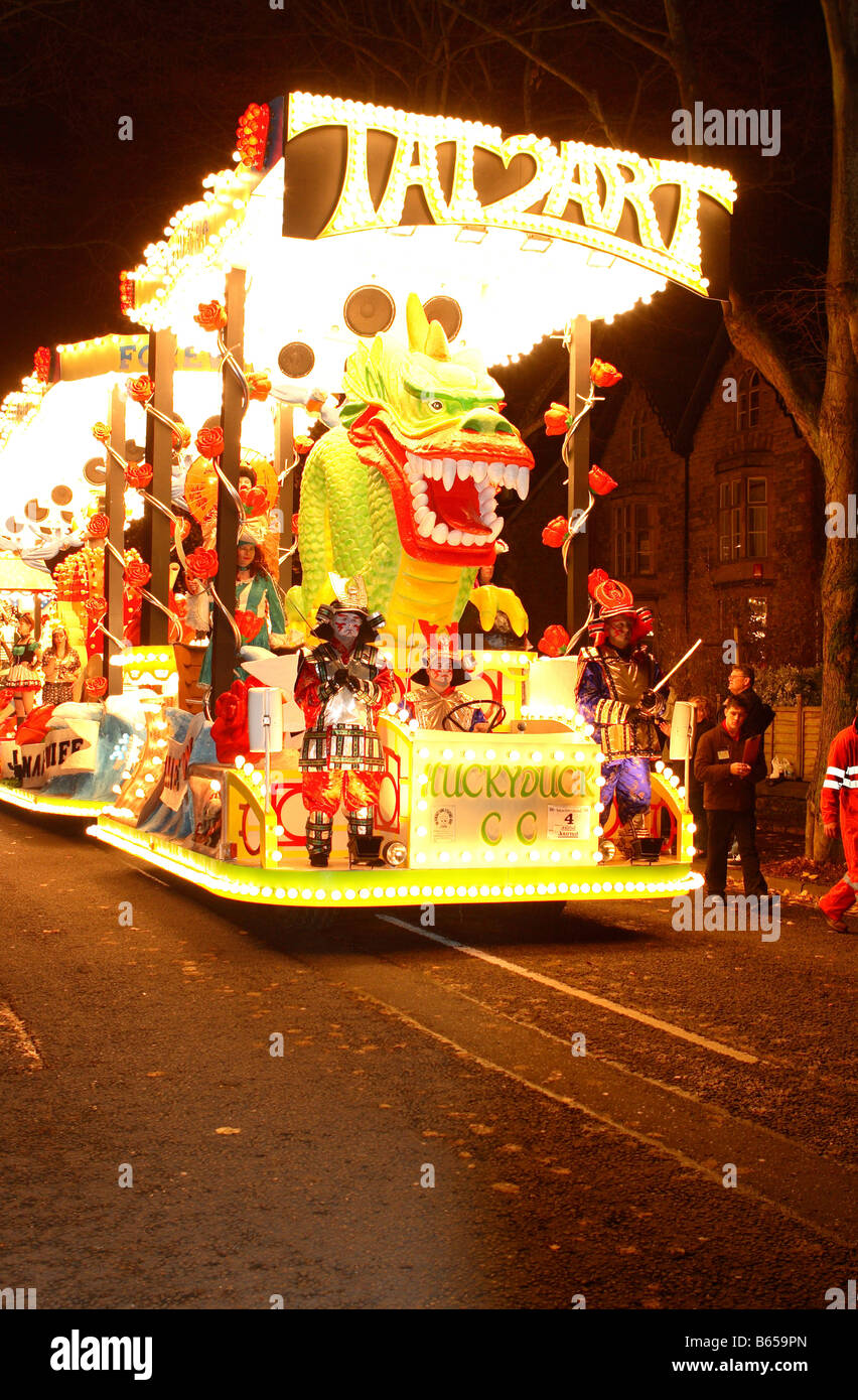 Wells Somerset annual Wells Carnival float parade through Wells in ...