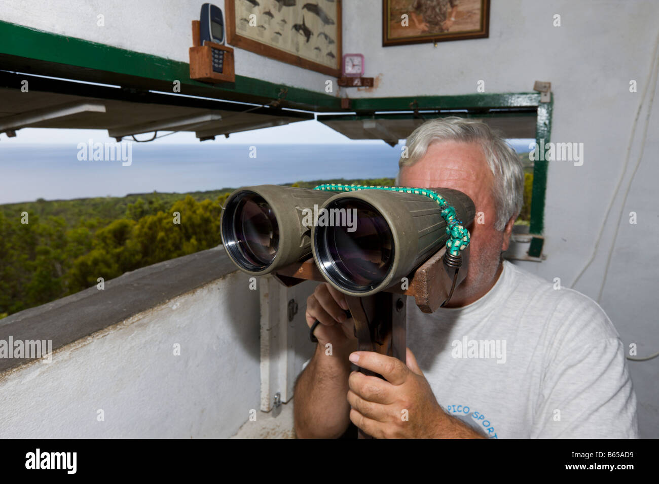Whale Finder at Observation Tower Azores Pico Island Atlantic Ocean ...