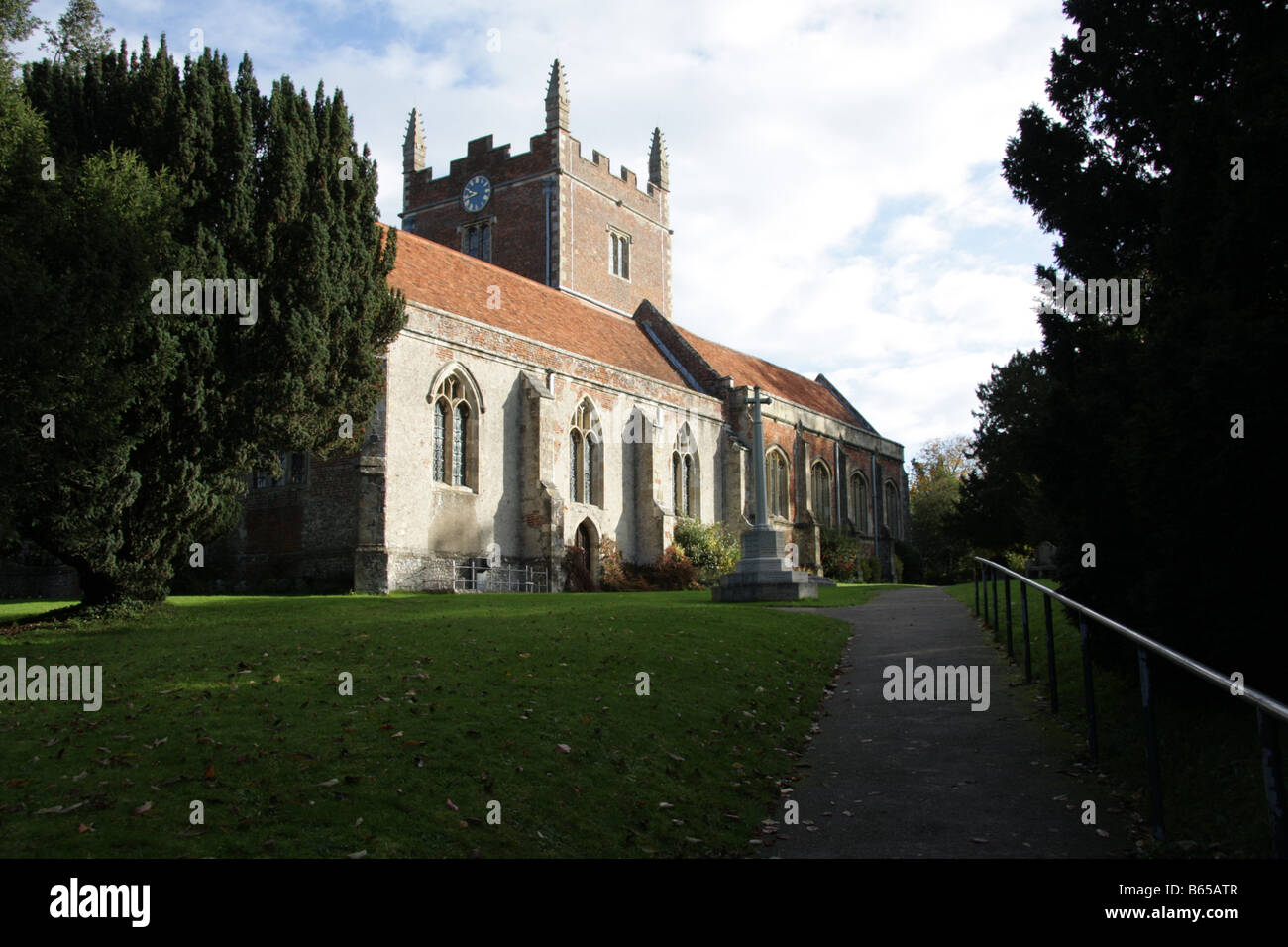 Parish Church of St. Mary Old Basing in the Diocese of Winchester Stock ...