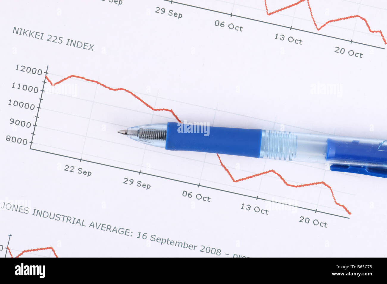 financial crisis stock market bessa crash index Stock Photo - Alamy
