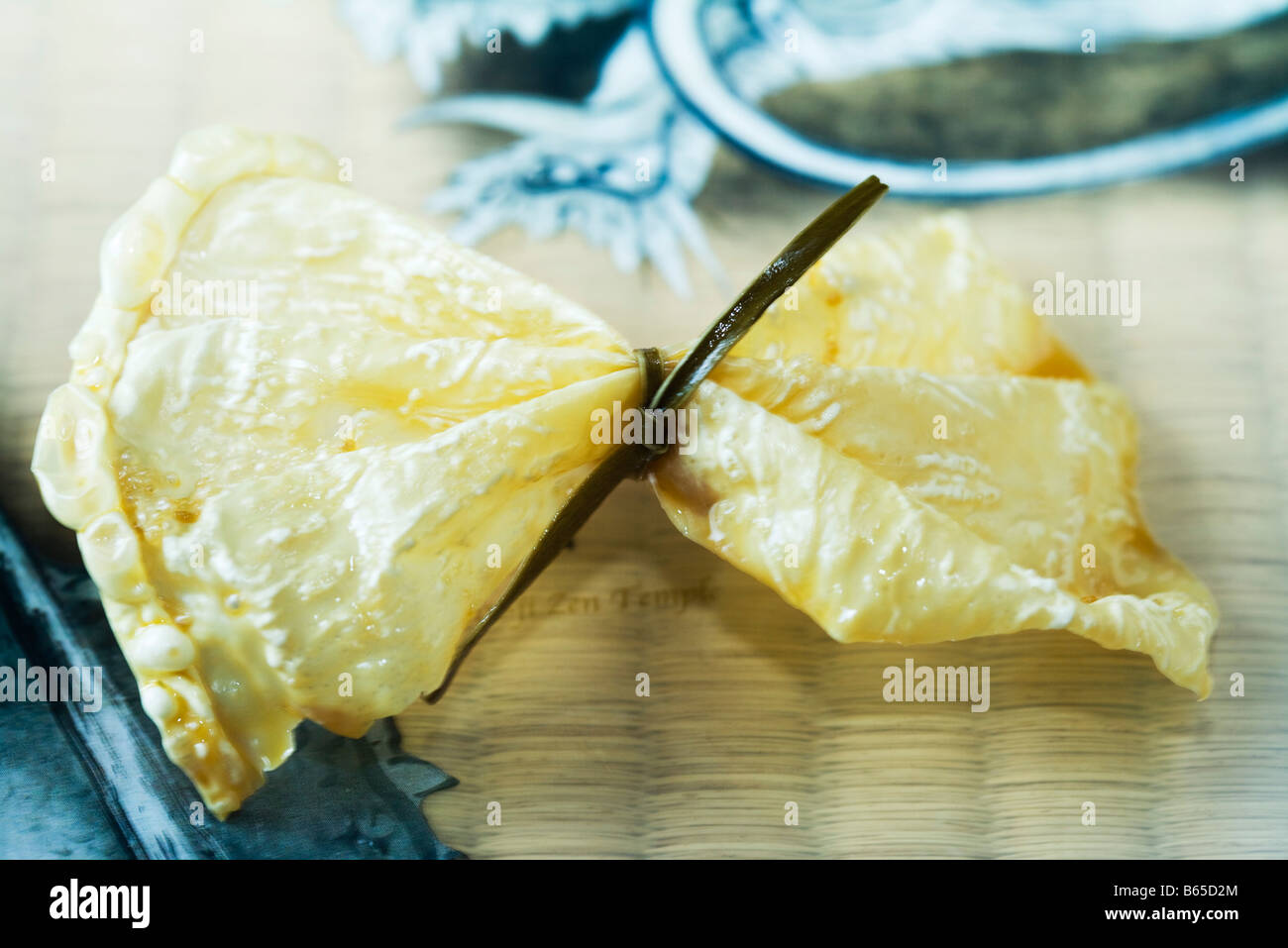 Yuba (tofu skin) in bow tie shape Stock Photo - Alamy
