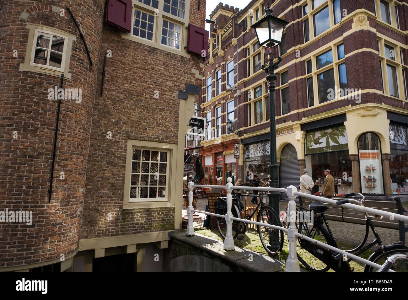Street scene in Delft The Netherlands Stock Photo - Alamy