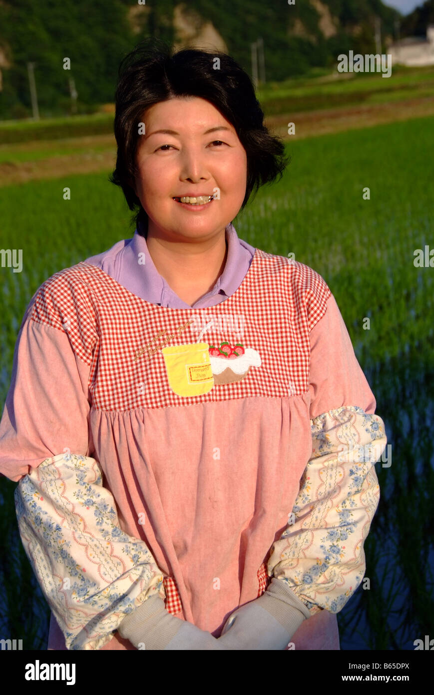 Portrait of a farm worker in Japan Stock Photo - Alamy