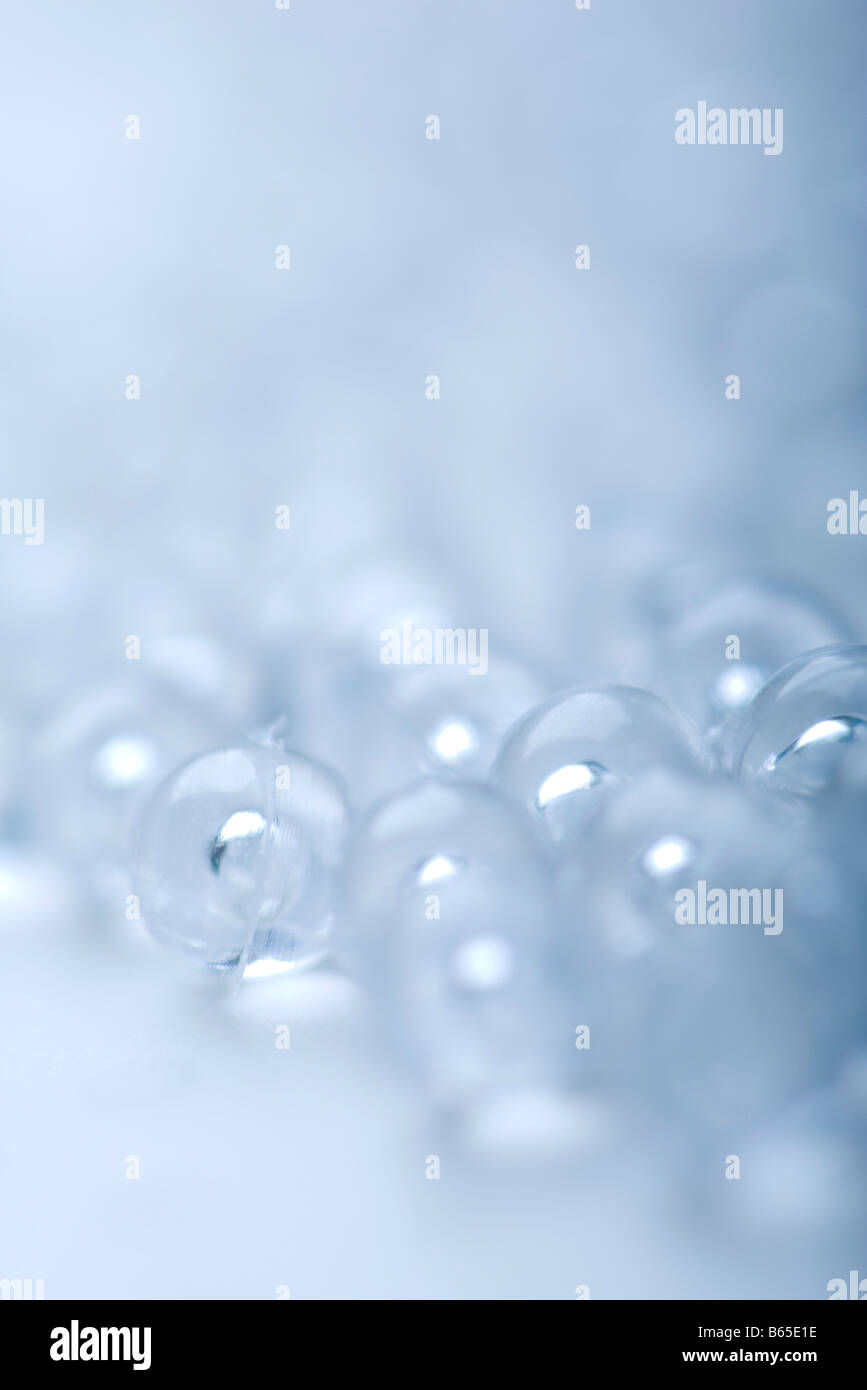 Decorative clear plastic balls, close-up Stock Photo - Alamy