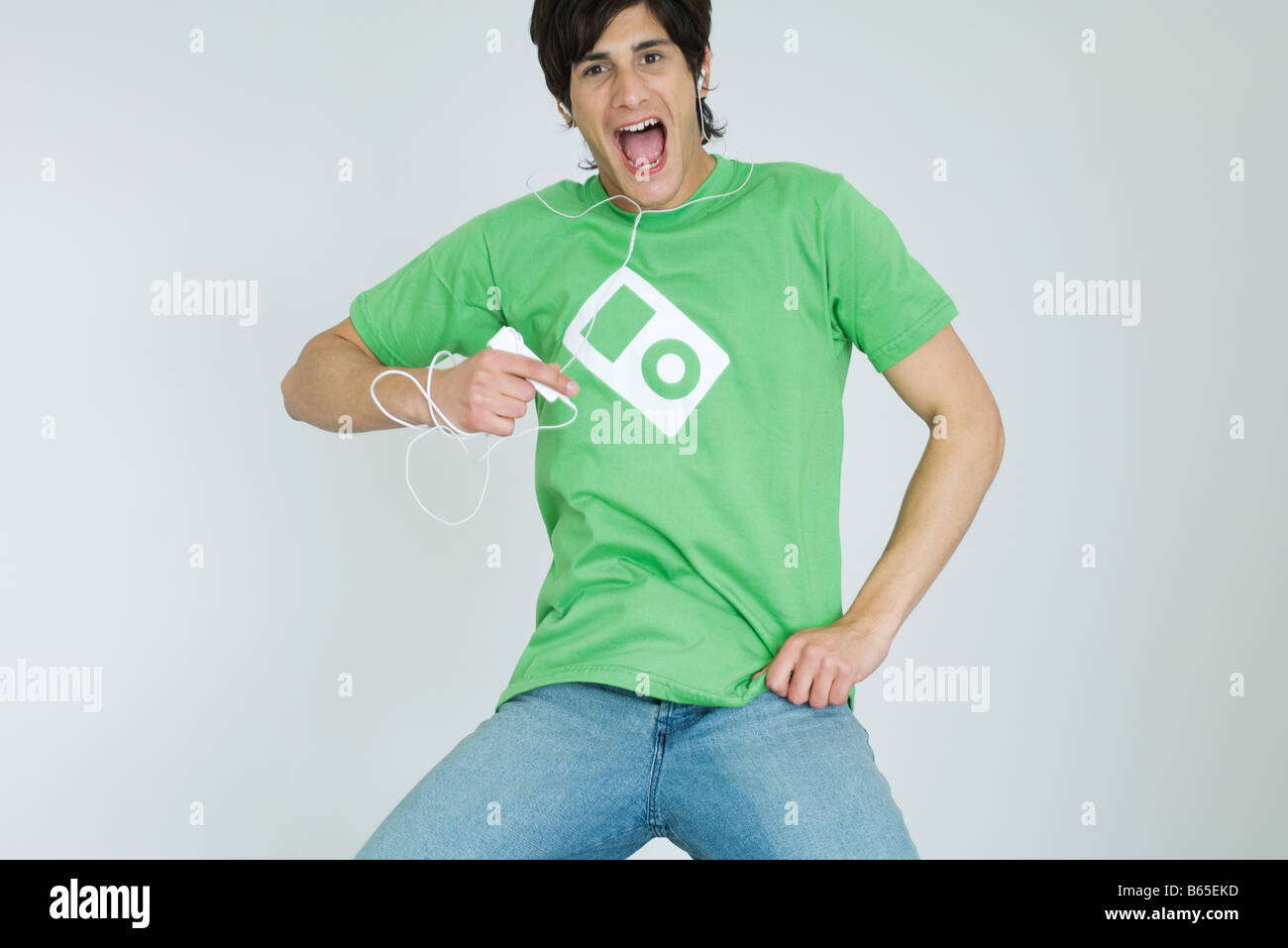 Dancing man open shirt hi-res stock photography and images - Alamy