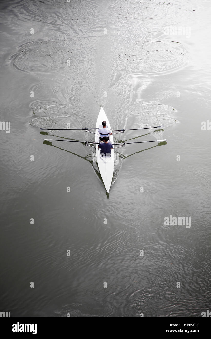 two men rowing sculls Stock Photo - Alamy