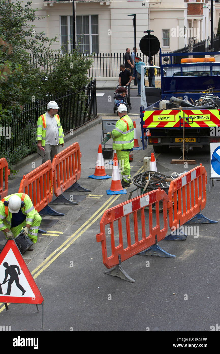 Westminster road works hi-res stock photography and images - Alamy