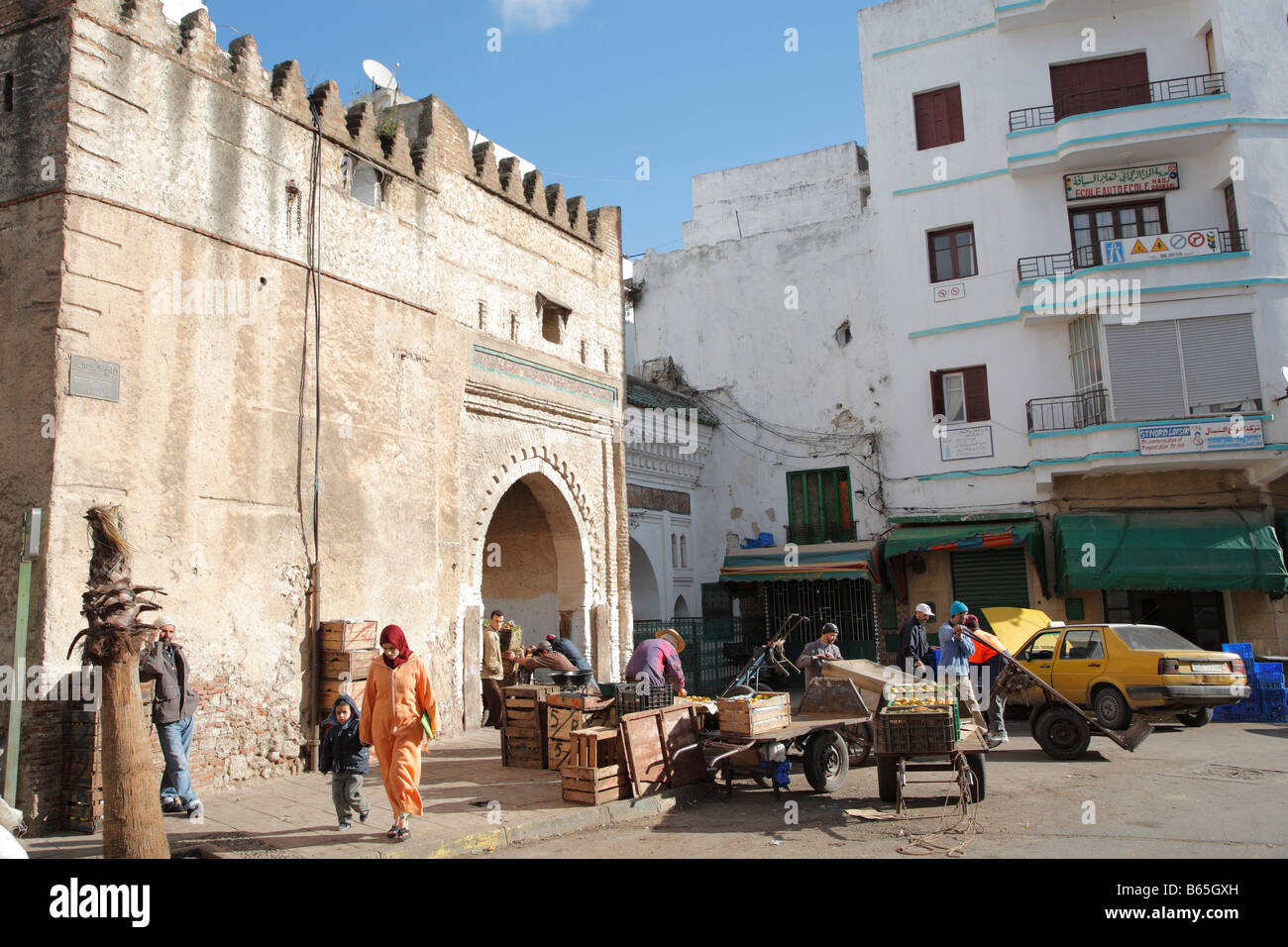 Shops, market, medina, Tetouan, Morocco Stock Photo - Alamy