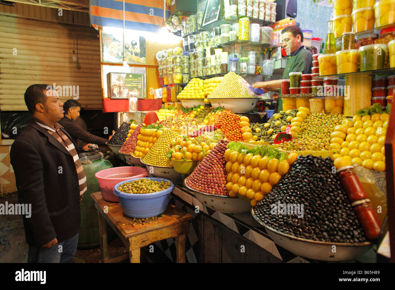 Olives, Market, Rabat, Morocco, Africa Stock Photo - Alamy