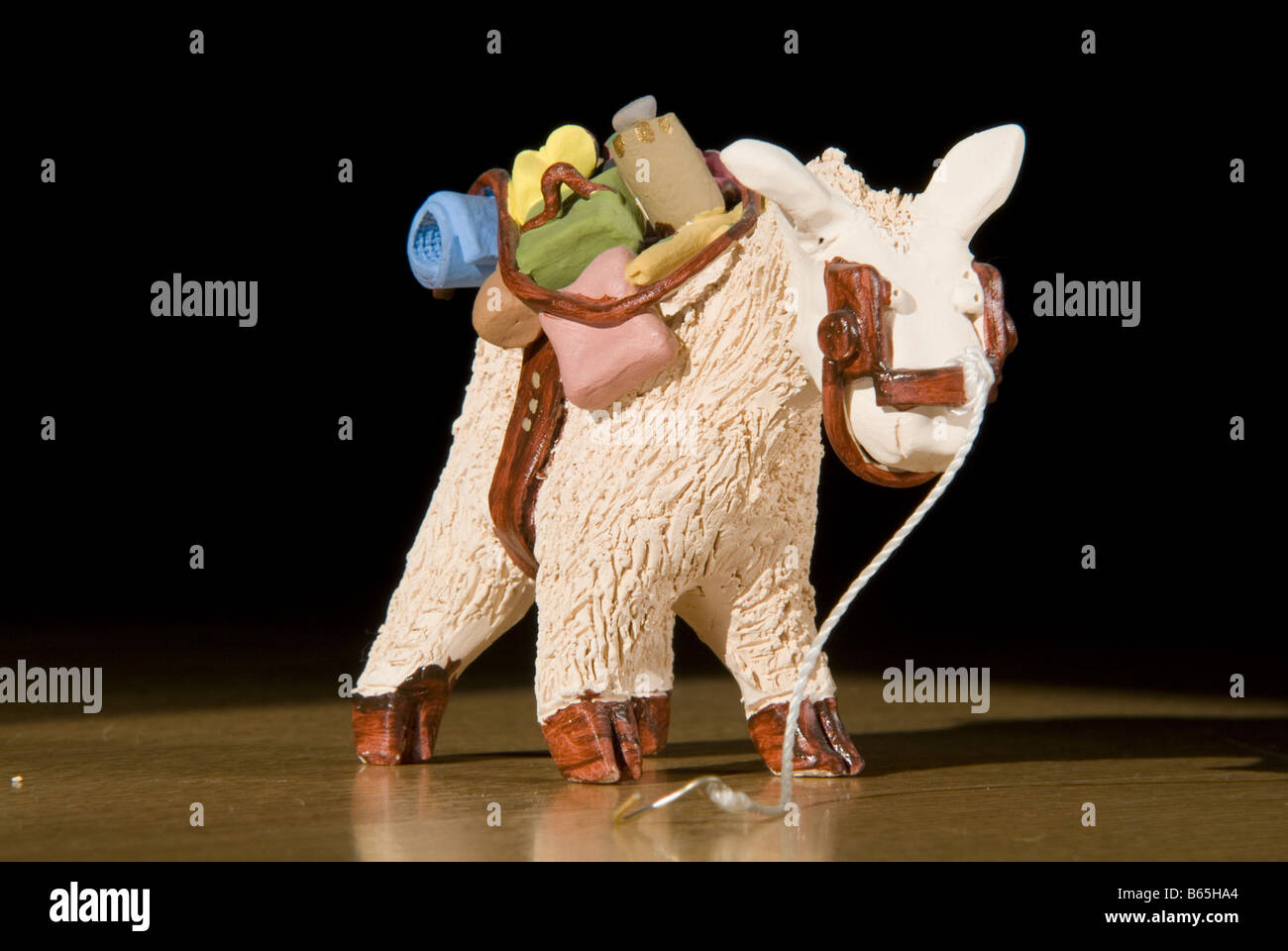 clay figure of a donkey Stock Photo - Alamy