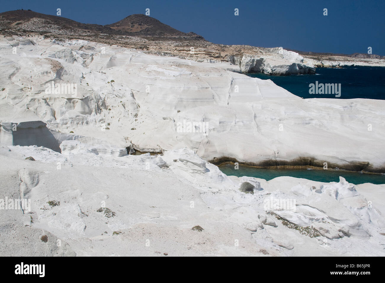 Sarakiniko beach white rocks hi-res stock photography and images - Alamy