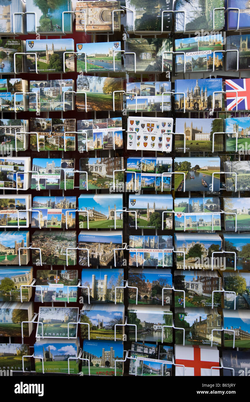 Souvenir postcards from Cambridge, England, UK Stock Photo - Alamy