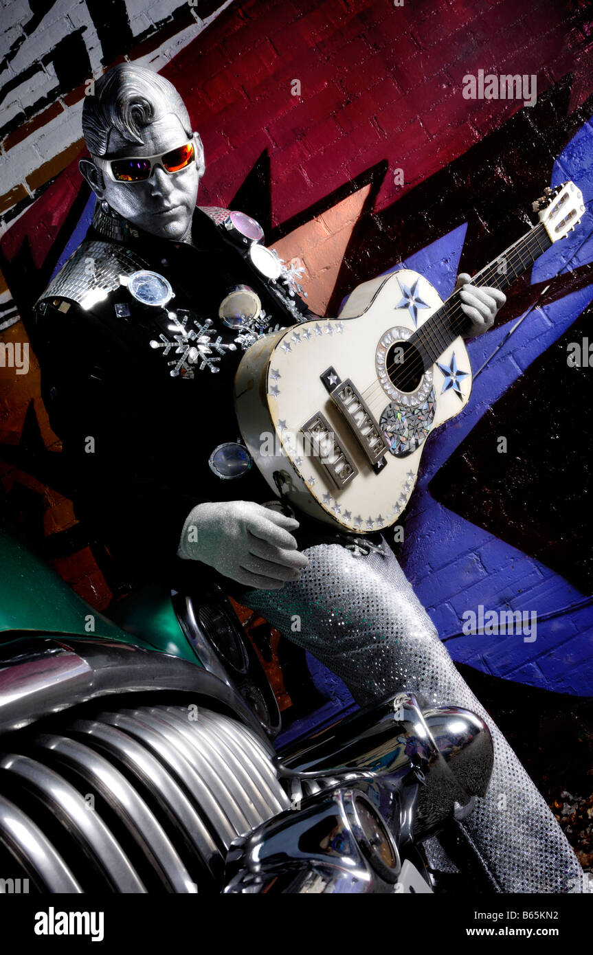 Elvis guitar hi-res stock photography and images - Alamy