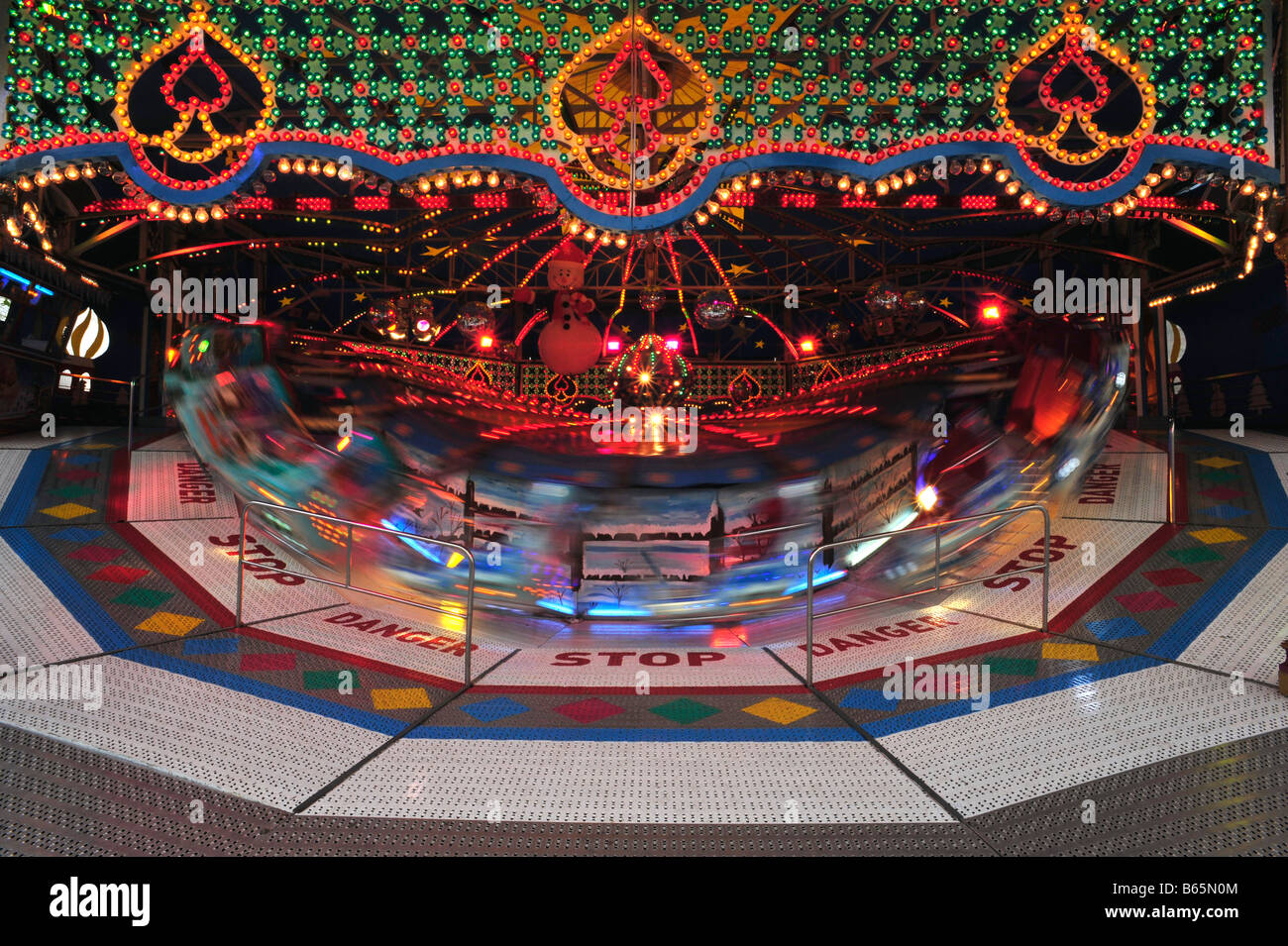 Waltzer fun fair ride hi-res stock photography and images - Alamy
