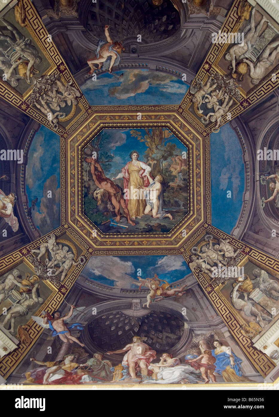Ceiling in hall Vatican museums Rome Italy Stock Photo - Alamy