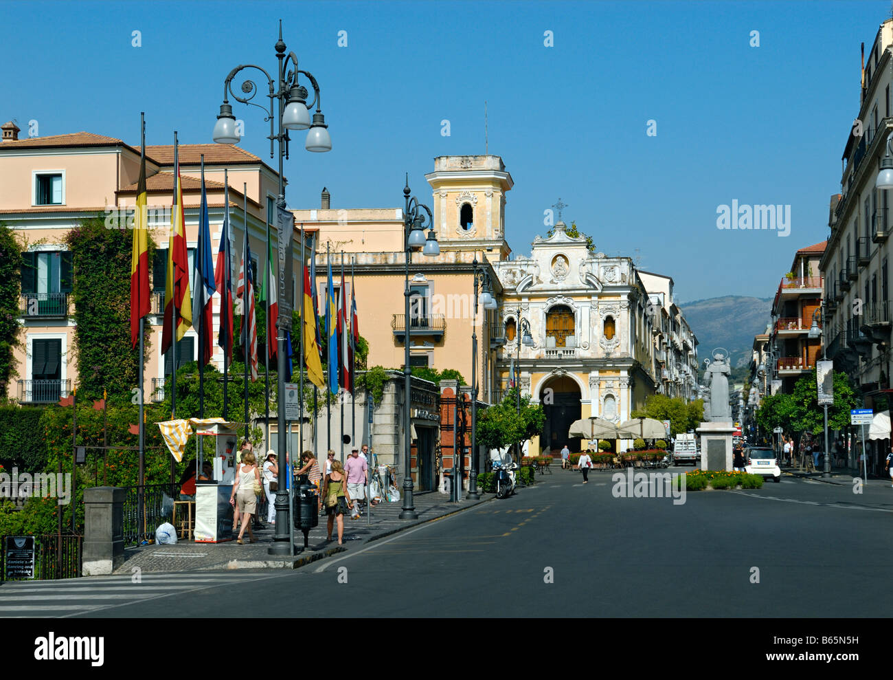 Sorrento Town centre, Neapolitan Riviera, Italy Stock Photo - Alamy