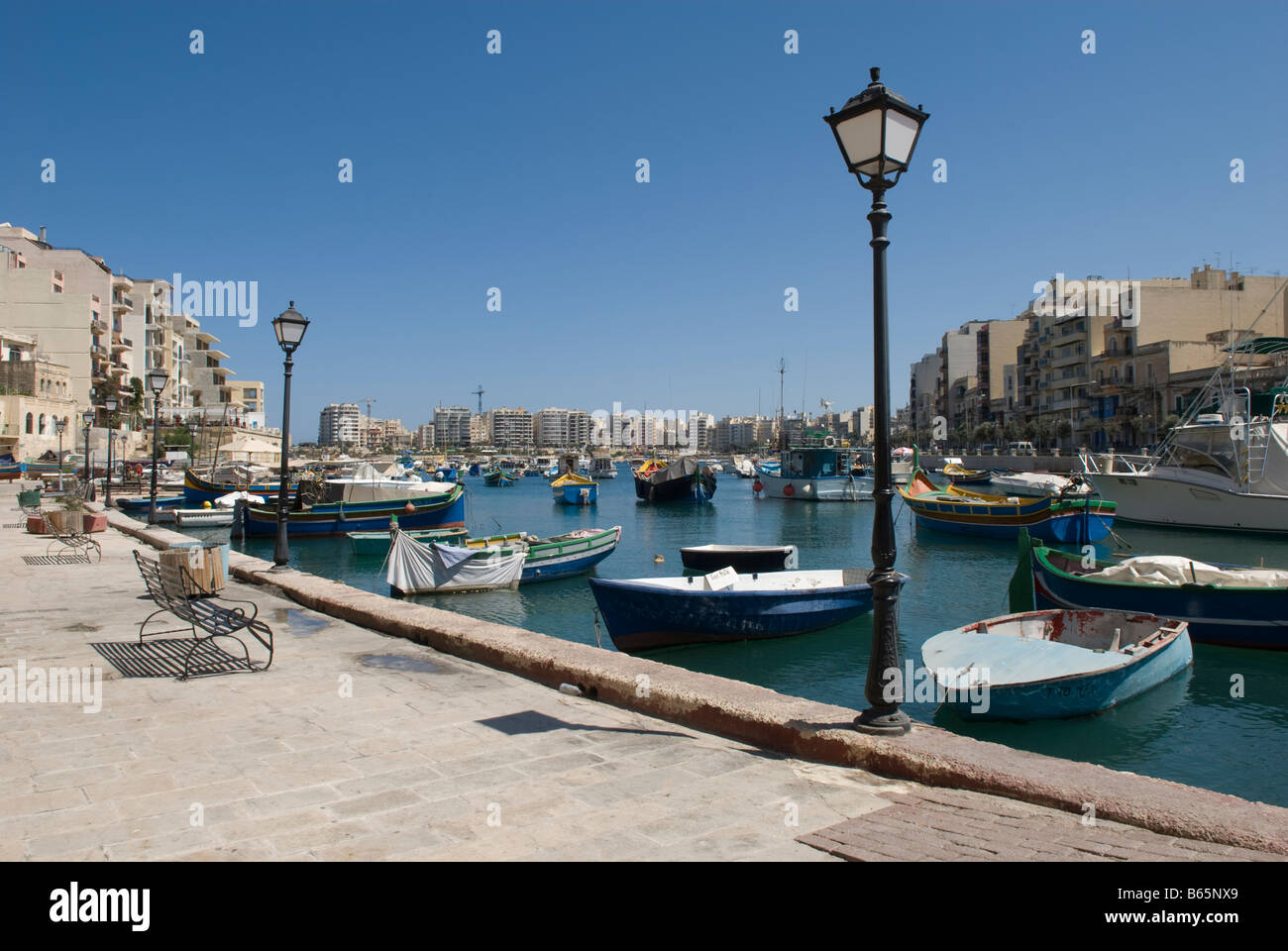 Bay street malta st julians hi-res stock photography and images - Alamy
