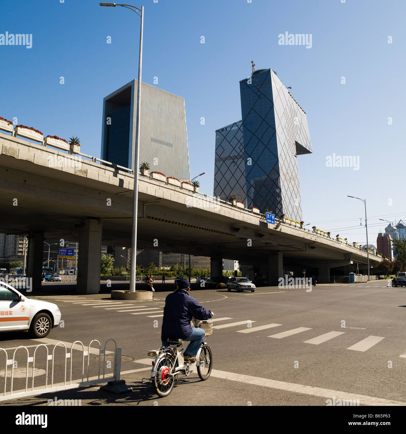 Central chinese television building cctv beijing china Stock Photo - Alamy