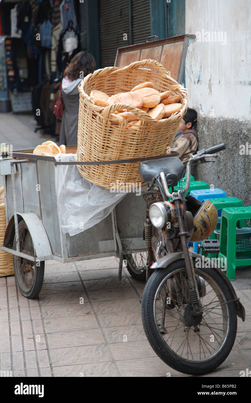Bread basket, Market, Medina, Rabat, Morocco, Africa Stock Photo - Alamy