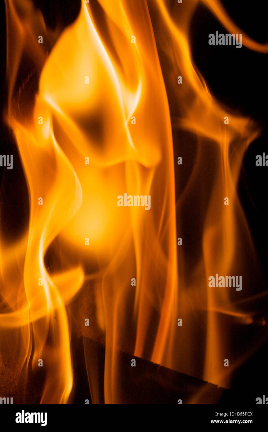 Open hearth fire flames Stock Photo - Alamy