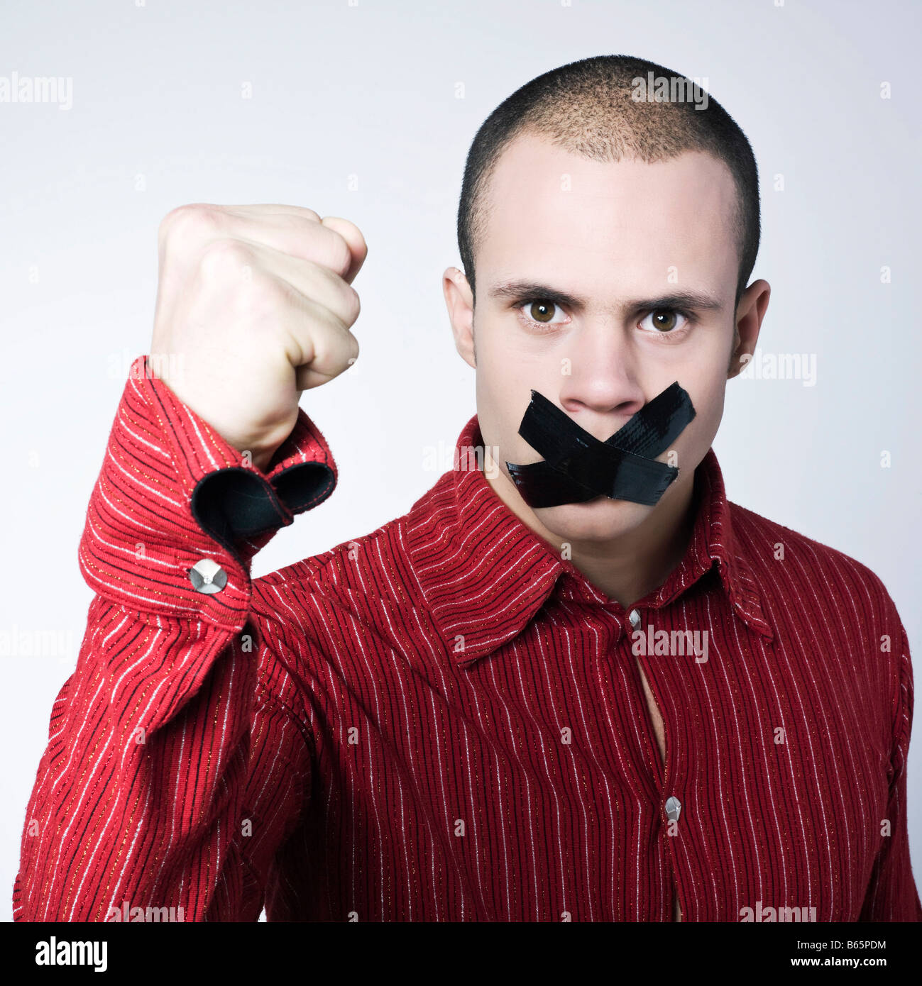 portrait of a young man on isolated background Stock Photo - Alamy