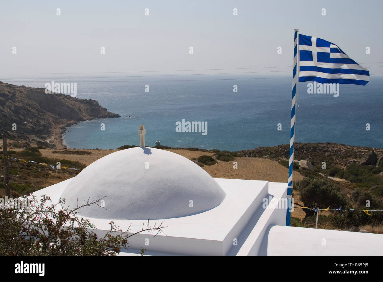 kypos beach milos cyclades island greece Stock Photo - Alamy