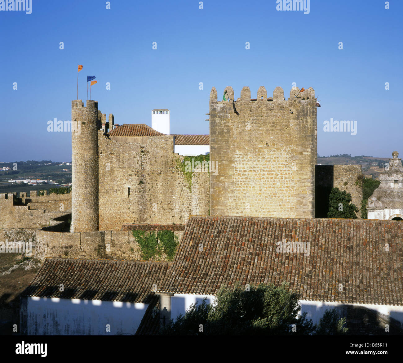 The Castelo, Obidos rebuilt by King Afonso Henriques, Estremadura ...