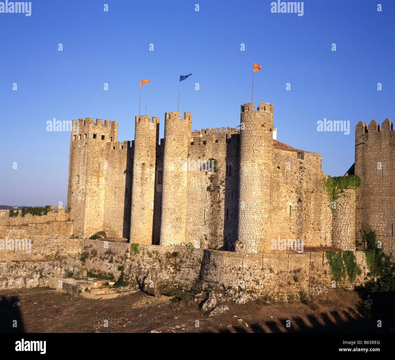 The Castelo, Obidos rebuilt by King Afonso Henriques, Estremadura ...