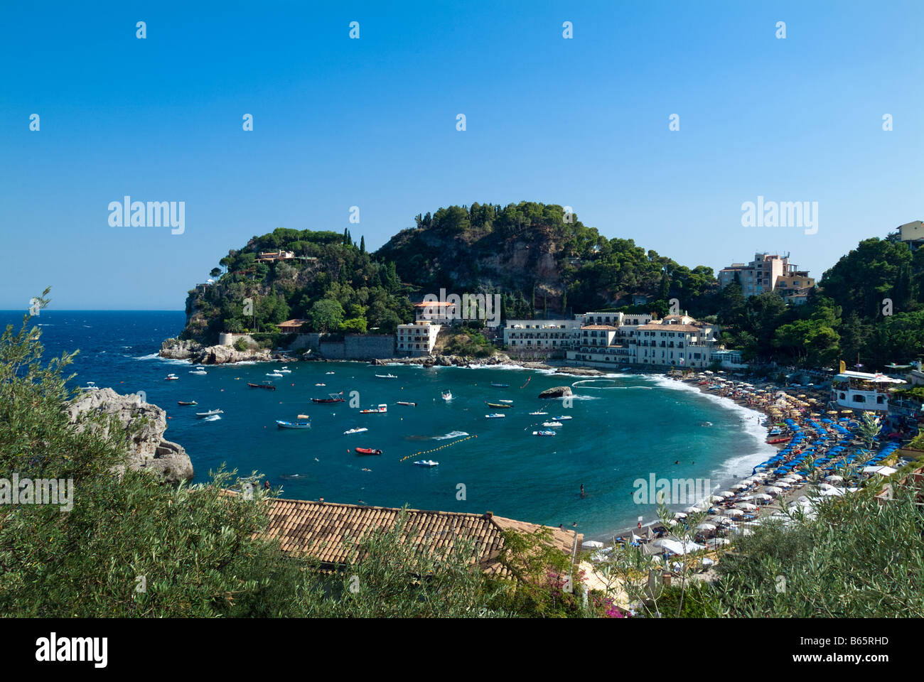 Mazzaro Bay, Taormina Mare, Taormina, Sicily, Italy Stock Photo - Alamy