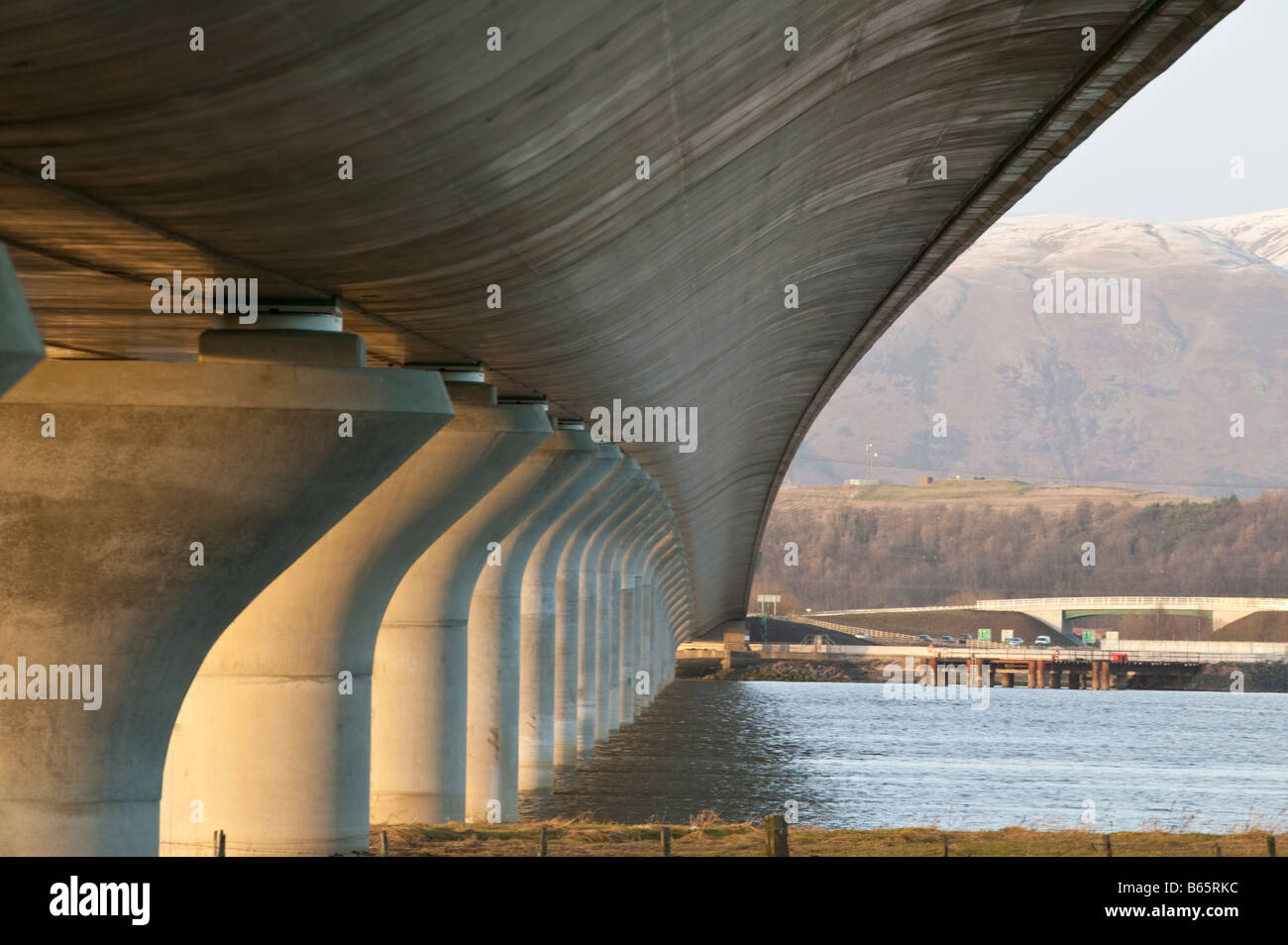 The Clackmannanshire Bridge across the Firth of Forth, Scotland, UK ...