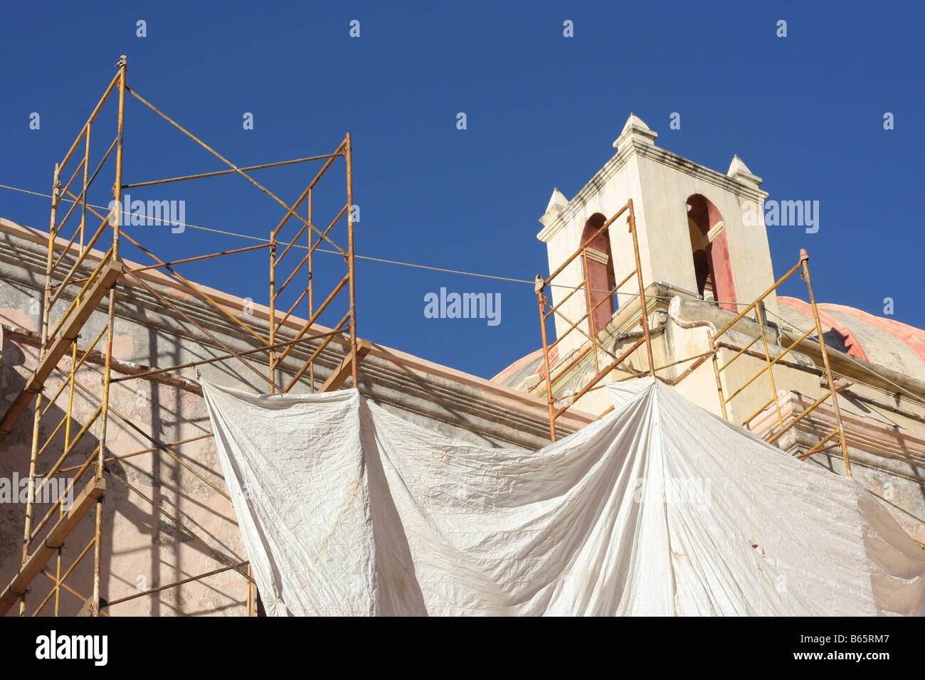 Restoration of a church Stock Photo - Alamy