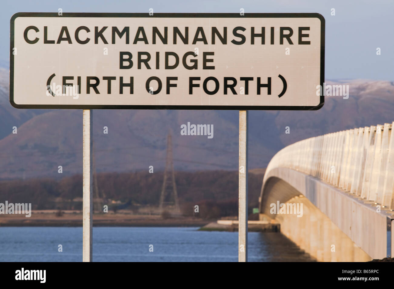 The Clackmannanshire Bridge across the Firth of Forth, Scotland, UK ...