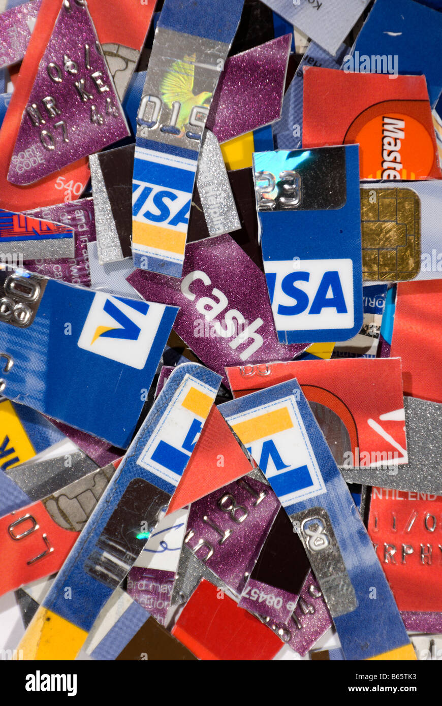 Bank card pile hi-res stock photography and images - Alamy